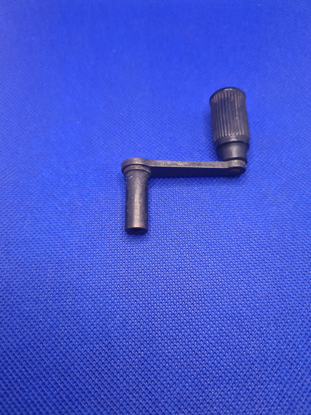 Telephone magneto crank handle Brass Black - Old Phones Australia