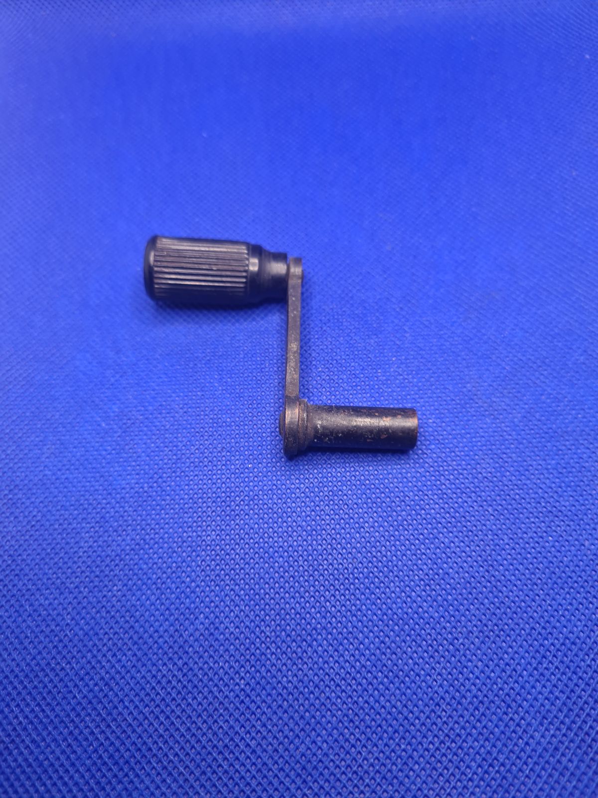 Telephone magneto crank handle Brass Black - Old Phones Australia